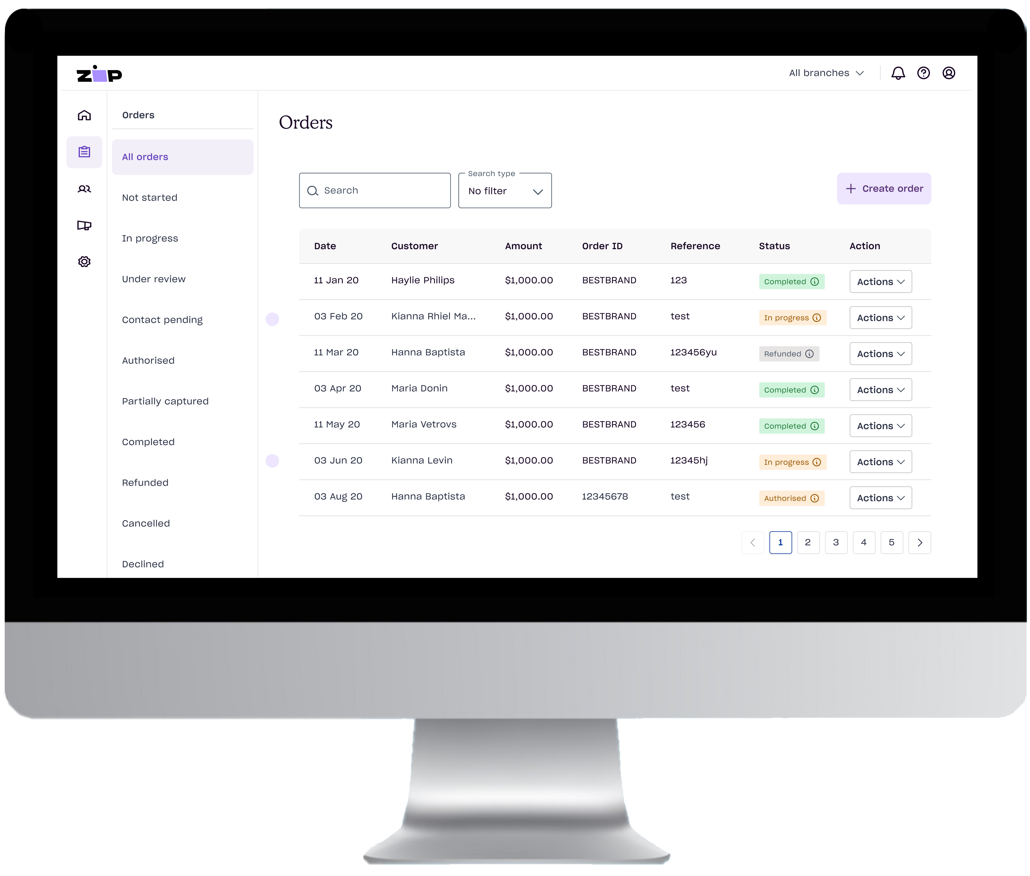 Order Search Navigation – Help Centre